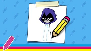 Teen Titans How To Draw Raven Game | CBBC Games | Play Online For Free